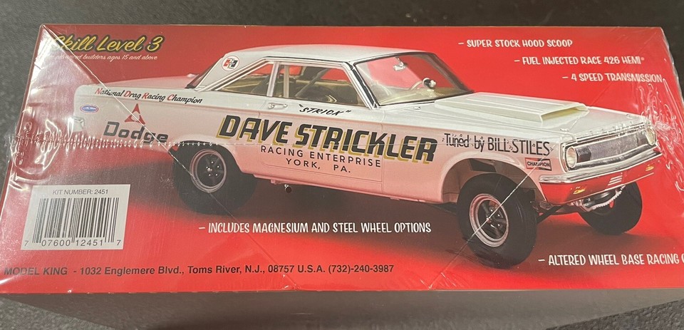 Moebius Model King 2451 Dave Strickler AWB 65 Dodge Model Kit | eBay