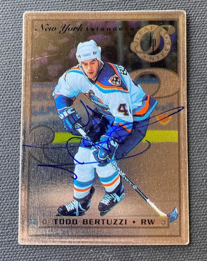 1996 Leaf Steel TODD BERTUZZI signed card #20 | Islanders - autograph ...