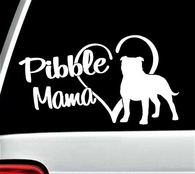 Pibble Mama Pit Bull Pitbull Terrier Pittie Decal Sticker for Car ...