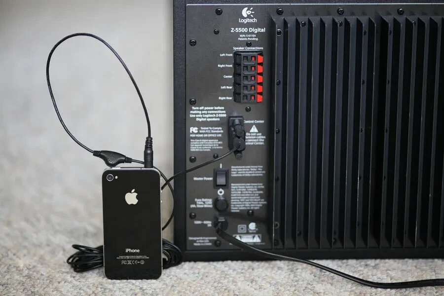 Control Pod Bypass Cable w/ volume ctrl for Logitech Z-5500 (PID ...