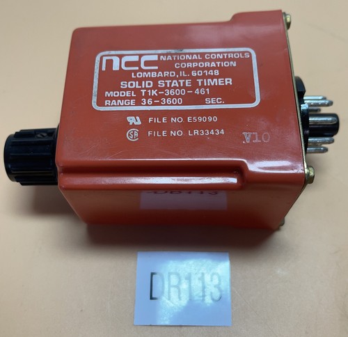 NEW OLD STOCK- NCC T1K-3600-461 Solid State Timer 36-3600 Seconds ...