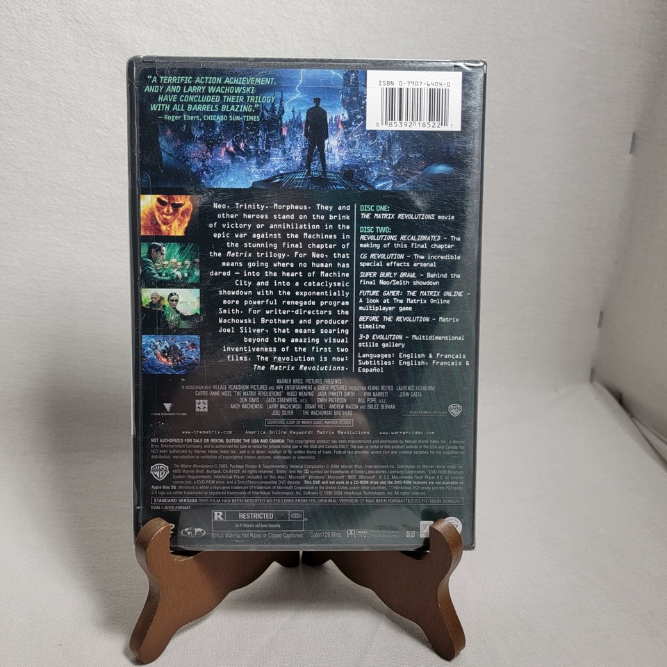 The Matrix Revolutions (DVD, 2004, 2-Disc Set, Full Screen) NEW | eBay
