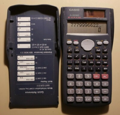 Casio FX-300MS S-V.P.A.M Scientific Calculator two way Power With Cover ...