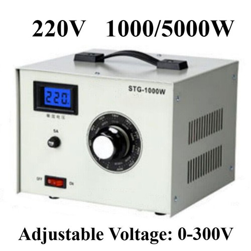 1000W/5000W 220V AC Variable Voltage Regulator Power supply 0-300V ...