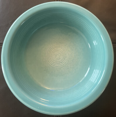 FIESTA Fiestaware Turquoise Large Bowl Made In USA 8 1/4inches | eBay