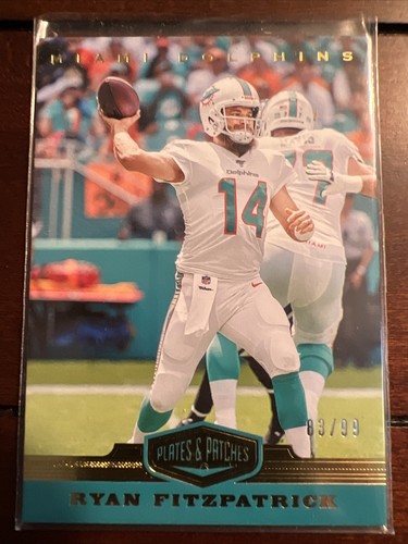 2019 Plates And Patches Ryan Fitzpatrick /99 Miami #99 | eBay