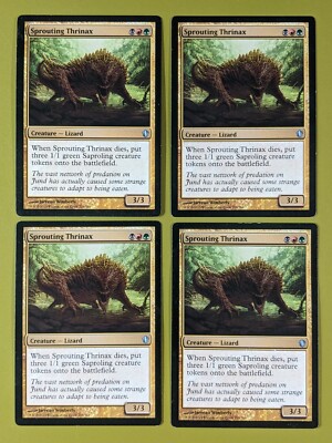 Sprouting Thrinax x4 Commander 2013 4x Playset Magic the Gathering MTG ...