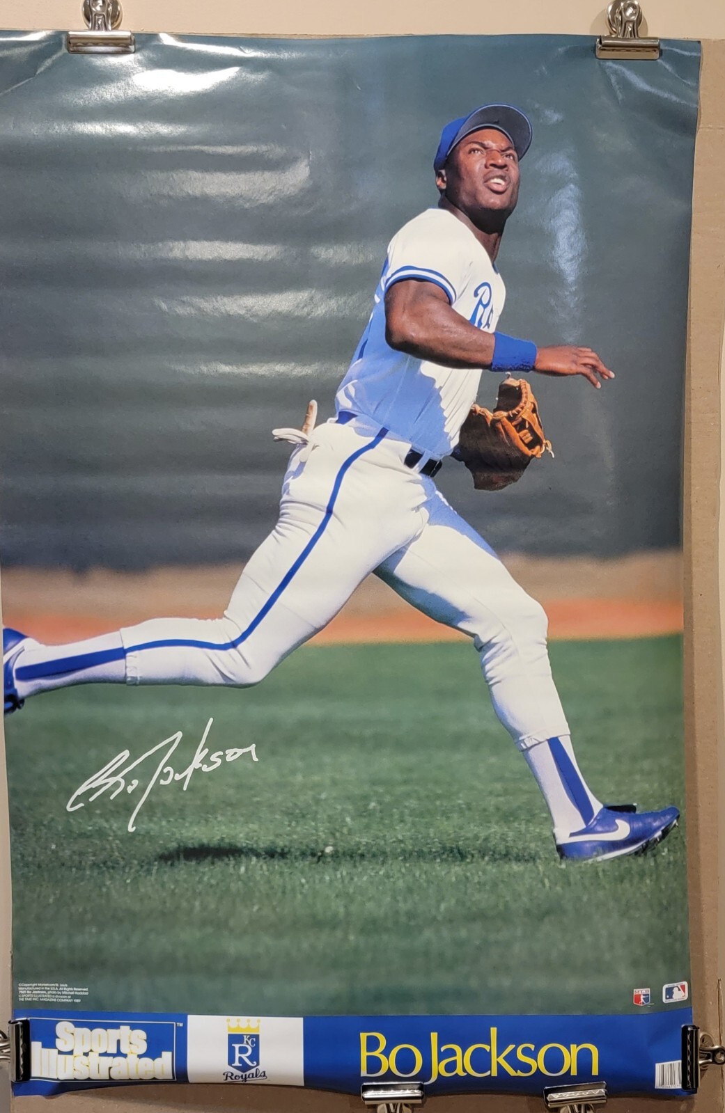 1989 Bo Jackson Original Sports Illustrated Poster 23x34 Kansas City ...