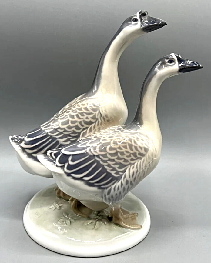 Rare Vintage 1960's pair of geese Porcelain figurine Royal Copenhagen ...