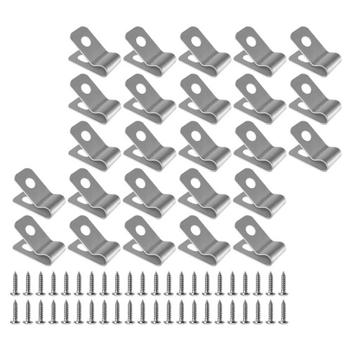 200 Pcs Stainless Steel Wire Clamp Cats Claw Fence Fasteners Clips | eBay