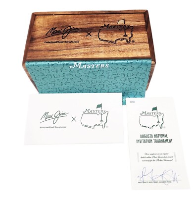 NEW 2024 Maui Jim X Masters Edition Sunglasses 052/150 Limited Edition ...