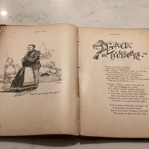 William DeVere Tramp Poems of the West 1st Edition 1891 Poetry HC ...