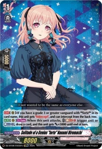 Vanguard Solitudine Di Un Genio "Forte" Nanami Hiromachi DZ-BT08/EX03EN ...