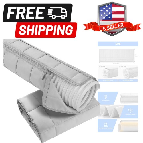 Portable Air Conditioner Hose Cover, Zipper Insulated AC Hose Sleeve ...