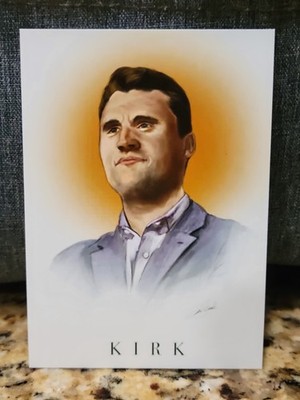 Custom ART ACEO Card Charlie Kirk Turning Point USA | eBay