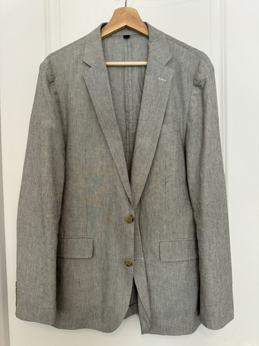 J.CREW Ludlow Unstructured Jacket Sport Coat 38R Slim Fit Linen Cotton ...