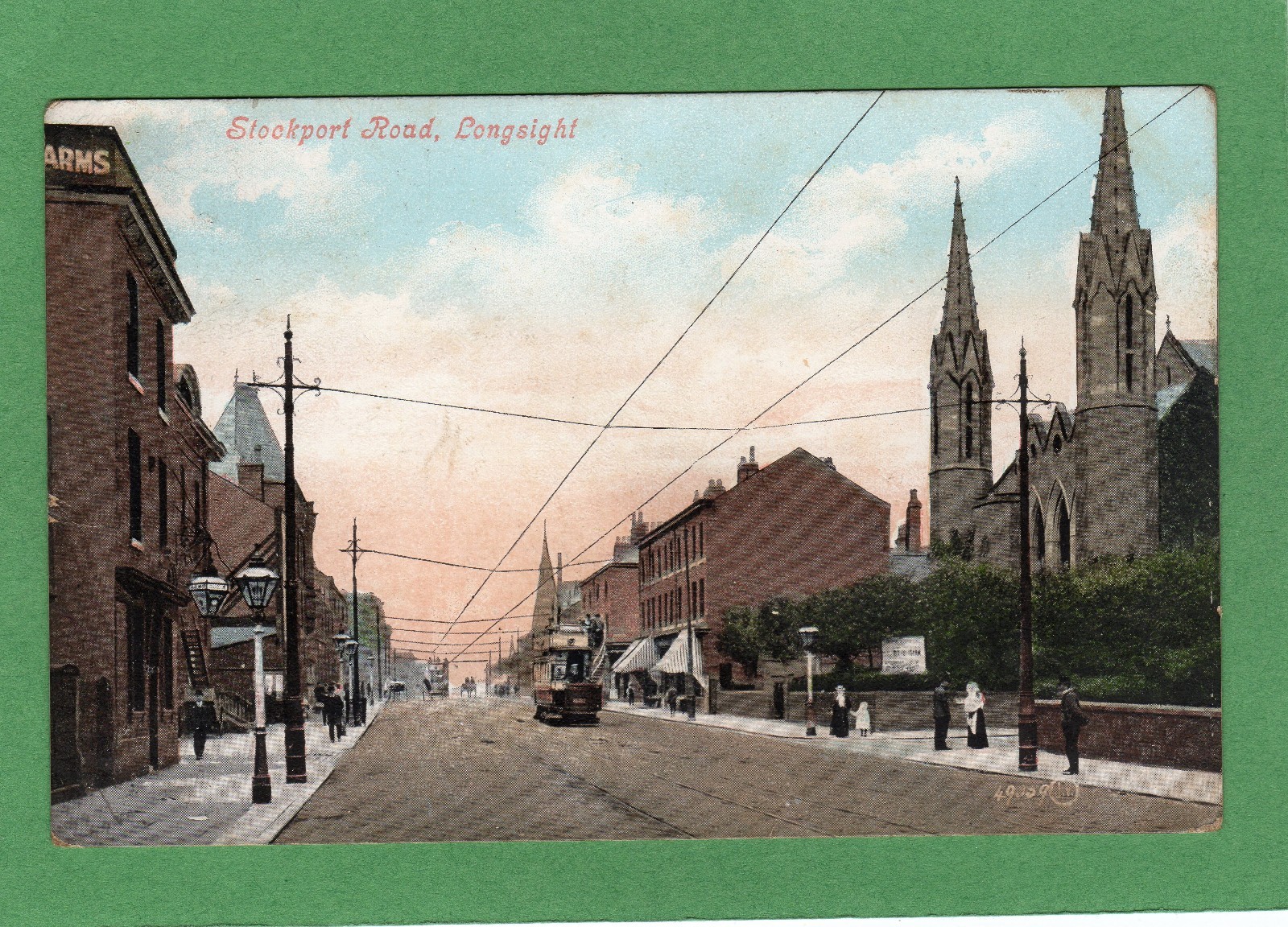 Stockport Road Longsight Manchester pc used 1906 Valentines Ref K670 ...