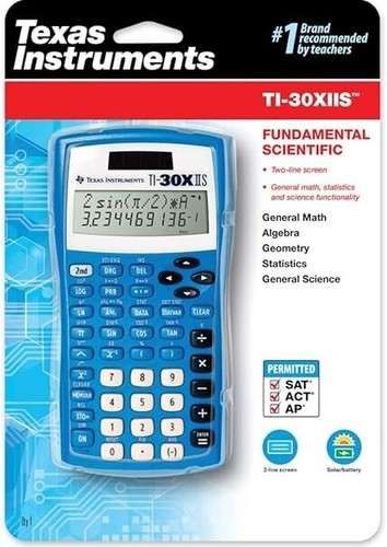 Texas Instruments TI-30XIIS Scientific Calculator, Blue | eBay