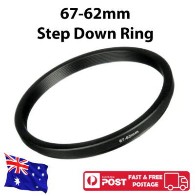 67-62 mm 67mm to 62mm 67mm-62mm Step-Down Stepping Down Ring Filter Adapter | eBay Australia