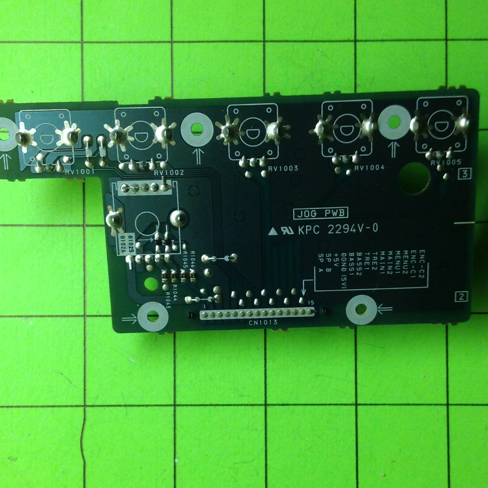 Sony Str-da3000es Receiver Amp Jog PWB KPC 2294v-0 CTRL Board 1-688-724 ...