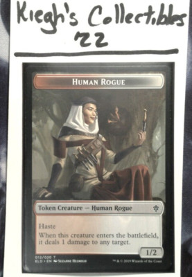 Mtg Human Rogue Token *012/020* | eBay