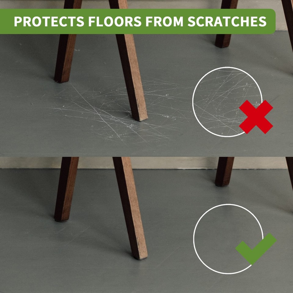 48 PCS Self Adhesive Chair Leg Floor Protectors Felt Pads Furniture ...