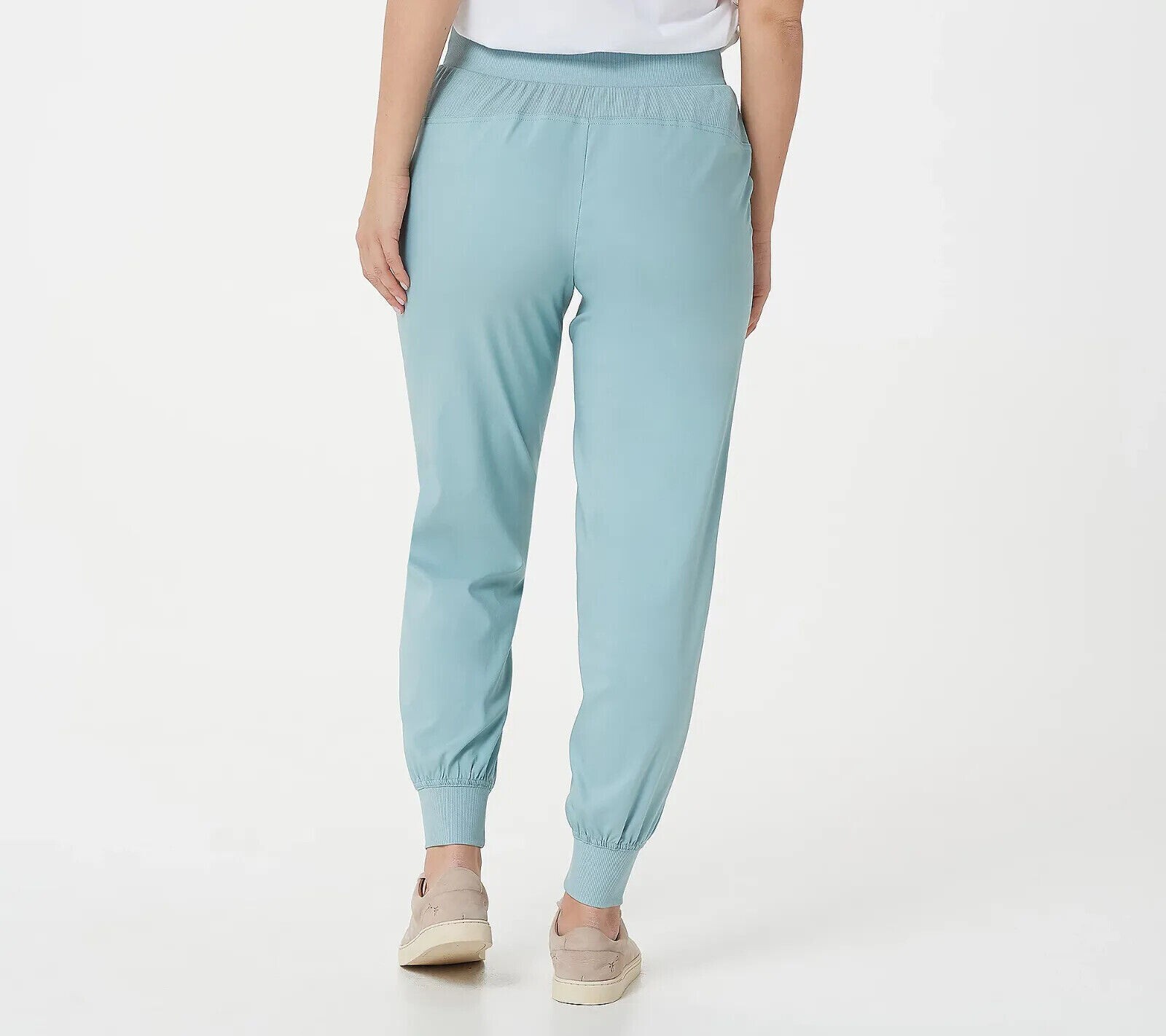 zuda Z-Eco Cityscape Jogger Pants with Rib Knit Detail-Iron-Large-New ...