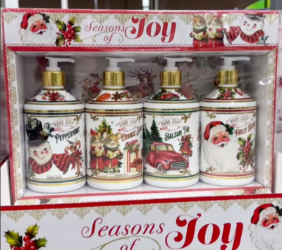 HOME AND BODY Seasons of Joy Holiday Hand Soap Boxed Set 4, 21.5 Fl Oz ...