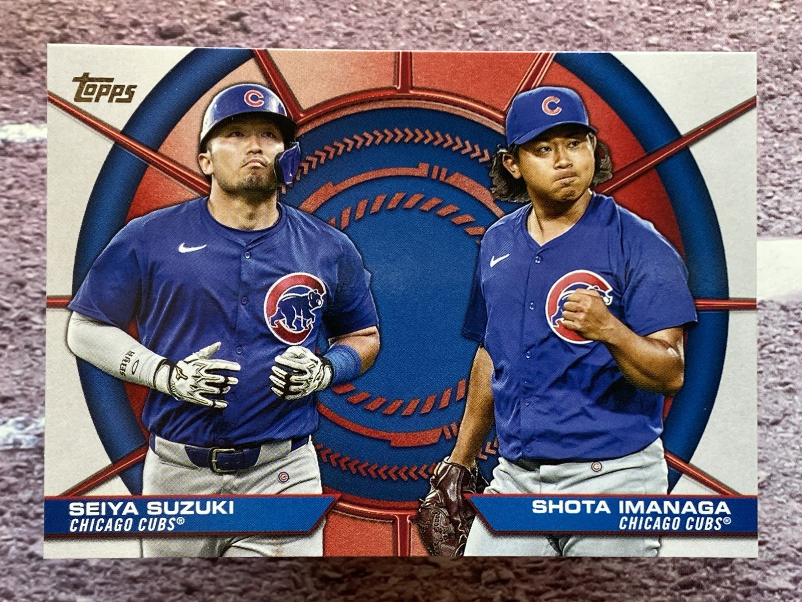 Seiya Suzuki / Shota Imanaga 2025 Topps #DD-7 Dynamic Duals - Pink Foil ...