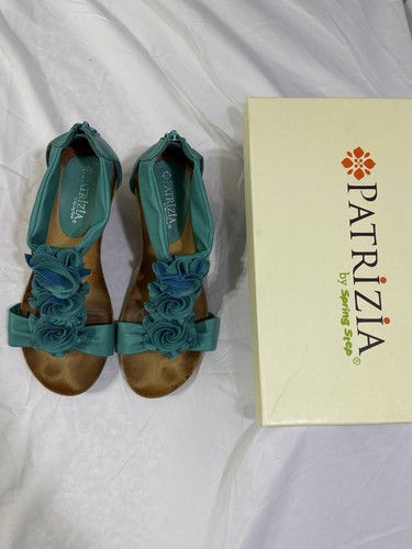 Patrizia by Spring Step Harlequin-B Wedge Sandals Leather Floral Size 7 ...