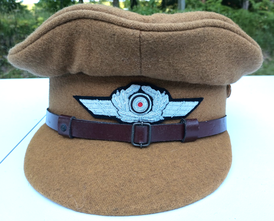 WW2 German Luftwaffe Tropical Visor Cap DAK General WWII Forage ...