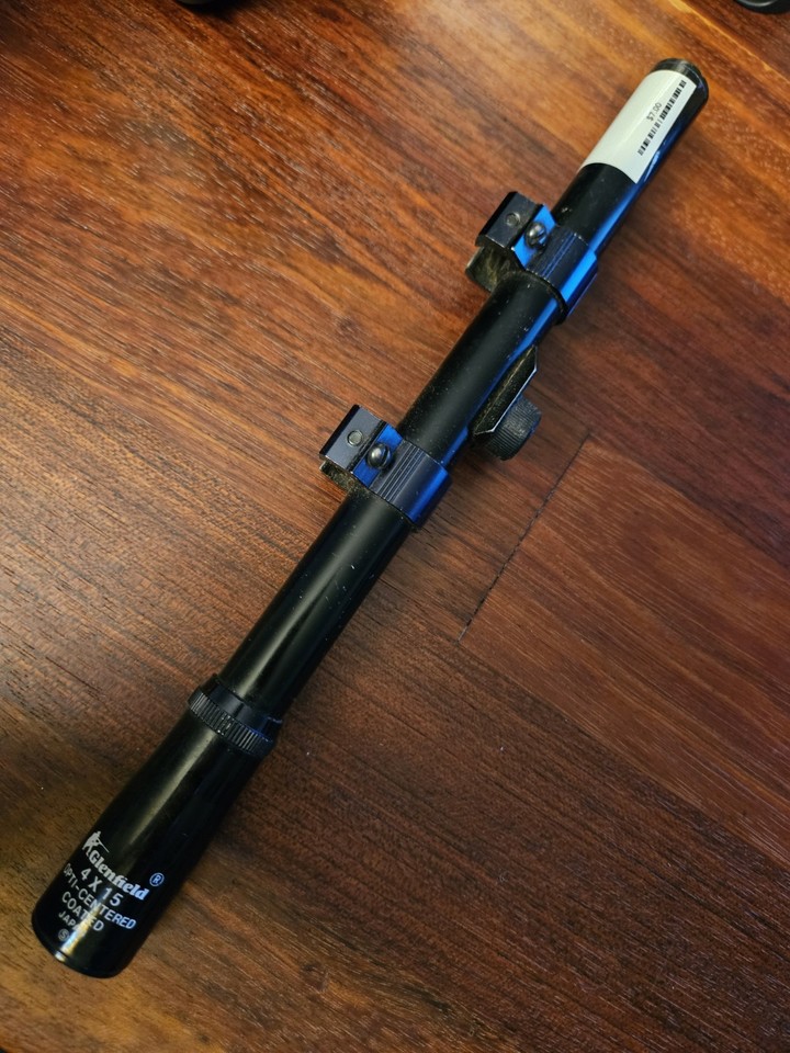 Glenfield 4x15 Opti-Centered Rimfire Scope With Mounting Assembly | eBay