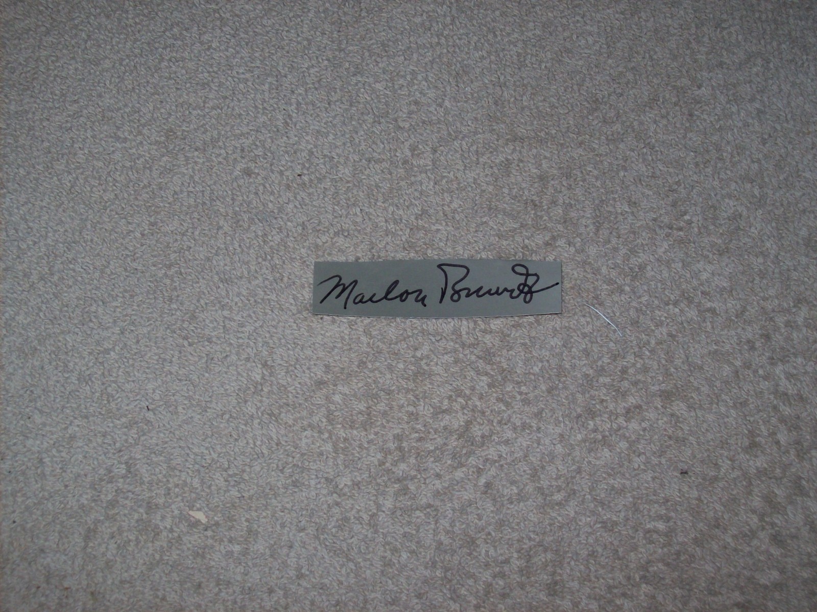 Marlon Brando Hand Signed Autographed Paper - Movie Actor The Godfather ...