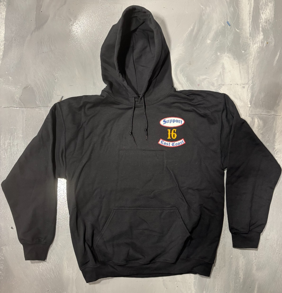 SUPPORT 16 PAGAN'S MC MOTORCYCLE CLUB EAST COAST ROCKER HOODY SMALL | eBay