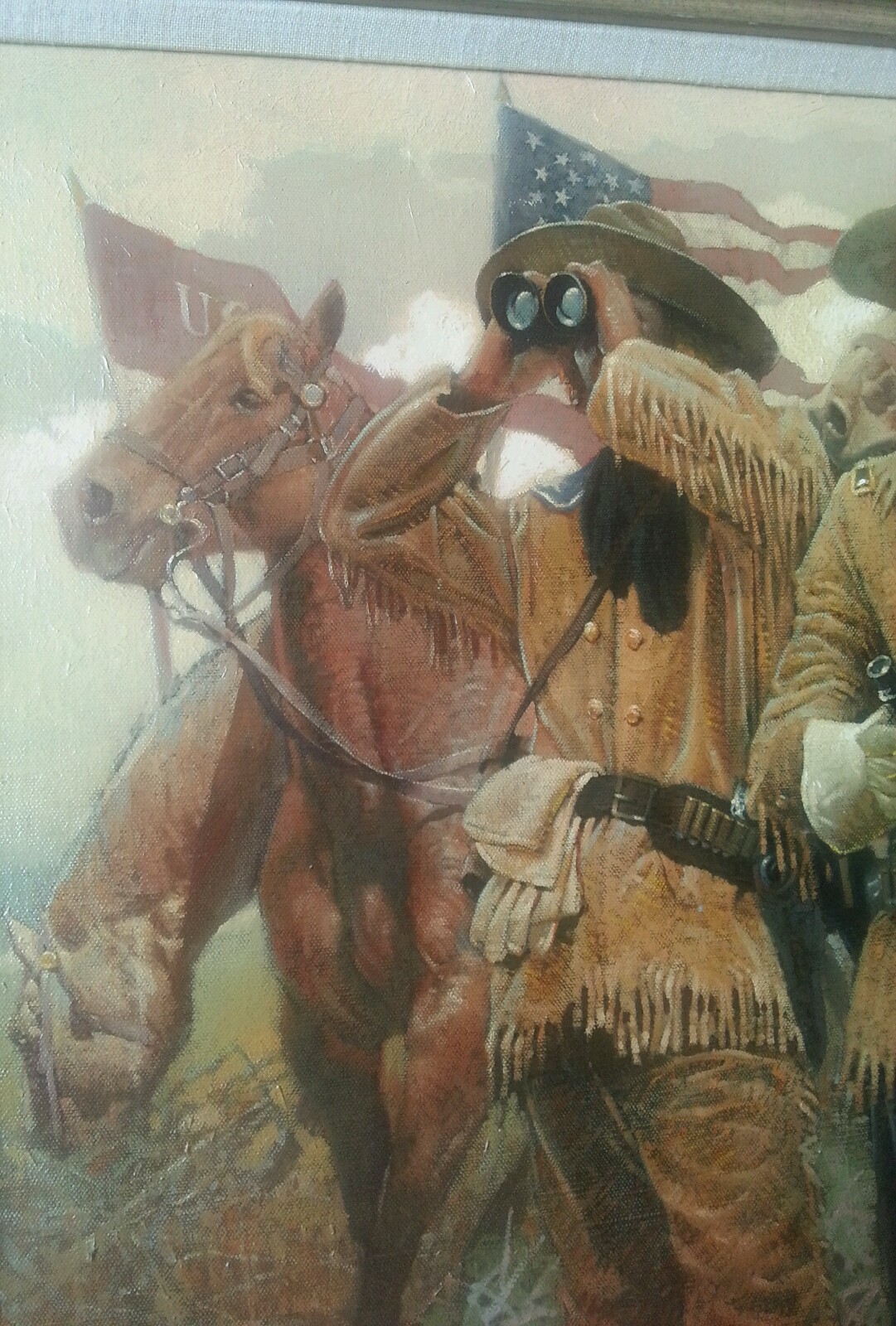 George Custer Donald Prechtel Original Oil on Canvas Painting Listed ...