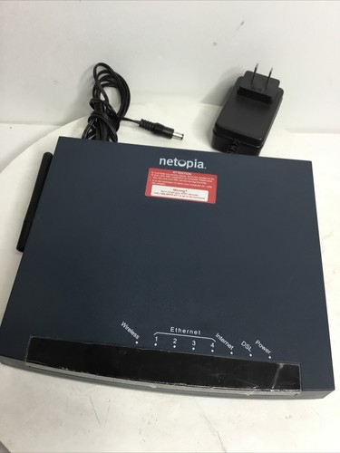 Motorola Netopia 3347-02-1002 4 Port DSL Wireless Modem Router | eBay
