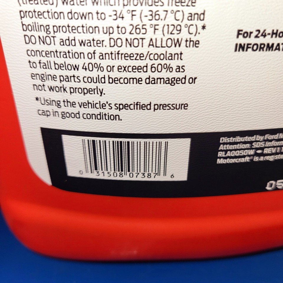 3 Genuine Ford Motorcraft Anti-Freeze/Coolant VC-13DL-G Yellow ...