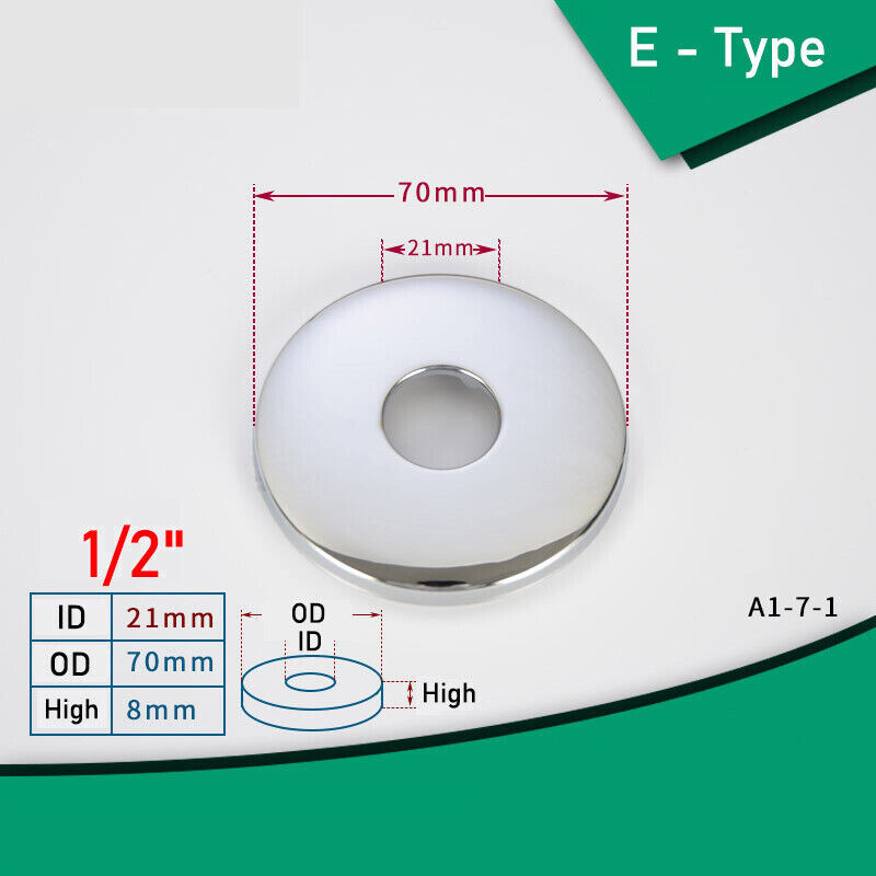 Faucet Plate Hole Tap Cover Deck Plate Stainless Steel Bathroom Kitchen ...