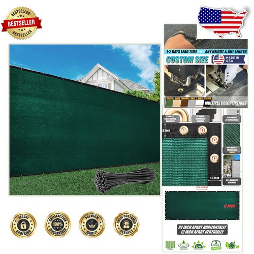 Commercial Grade Green Fence Screen - 90% Visibility Blockage, 3- | eBay