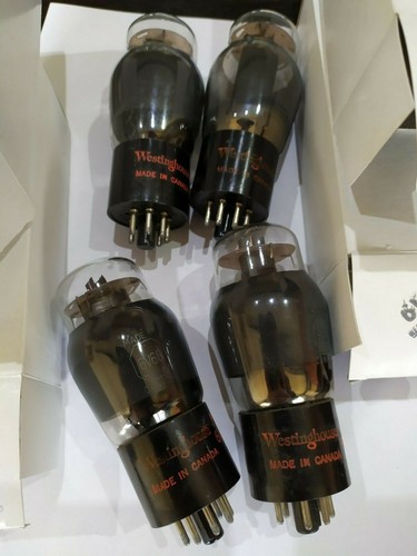 6V6G / 6V6 WESTINGHOUSE Vacuum 4 Tubes Valve MATCHED QUAD APPAIRE Nos ...