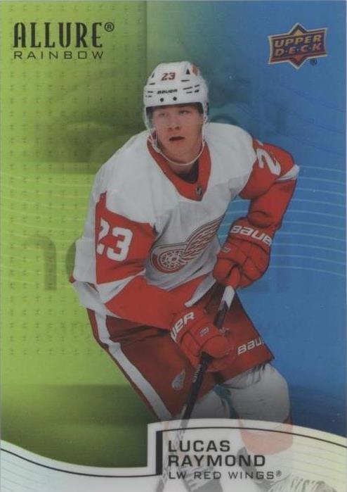 2021-22 Upper Deck Allure - Rainbow Lucas Raymond #R-6 Green Blue /299 ...