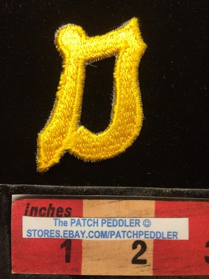 LETTERS ~ Yellow Script 2" Letter "G" Patch Embroidered Appliqué ...