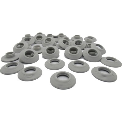 60 Grey Plastic Snap Eyelets 12mm, Self Sealed for Tarpaulin ...