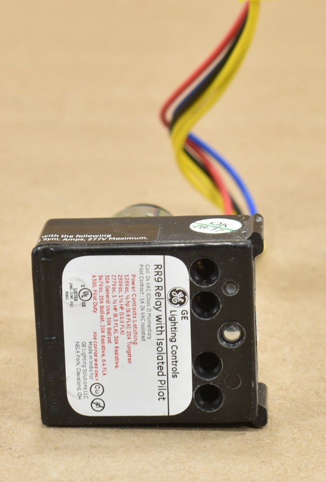 Lot Of 2 GE General Electric Total Lighting Control RR9 Relay W ...
