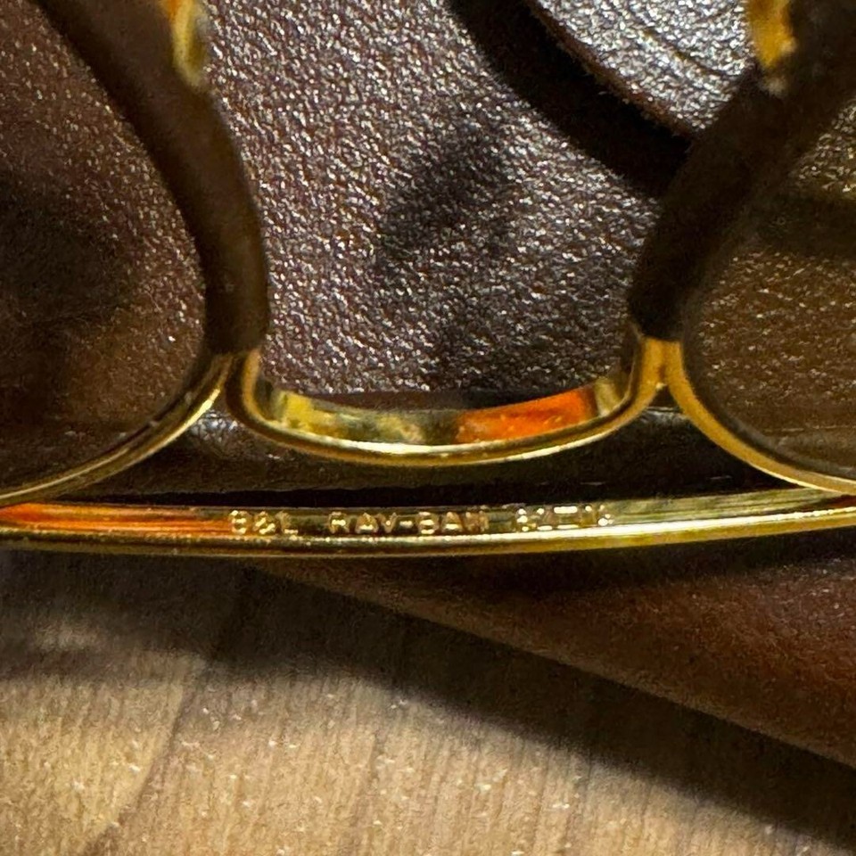 Ray-Ban Rayban Vintage Outdoorsman Sunglasses teardrop Leather B&L w ...