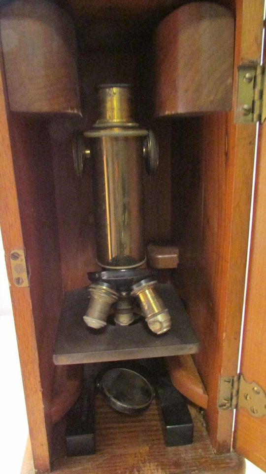 Antique Arthur H. Thomas Bausch & Lomb Optical Microscope Princeton 122 ...