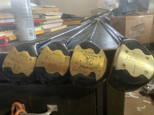 Spalding Model 38 Registered 833522 Driver 2 1/2 3 1/2 4 1/2 Woods Set ...