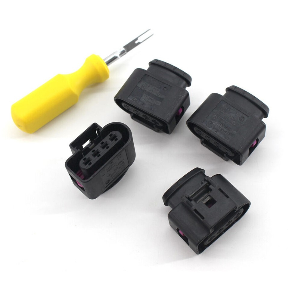 4X Ignition Coil Connector Repair Kit Harness Plug Wiring for Audi VW ...