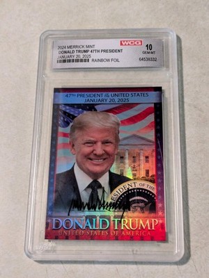 2024 Merrick MNT Donald Trump 47th President Jan 20, 2025 Rainbow Foil ...