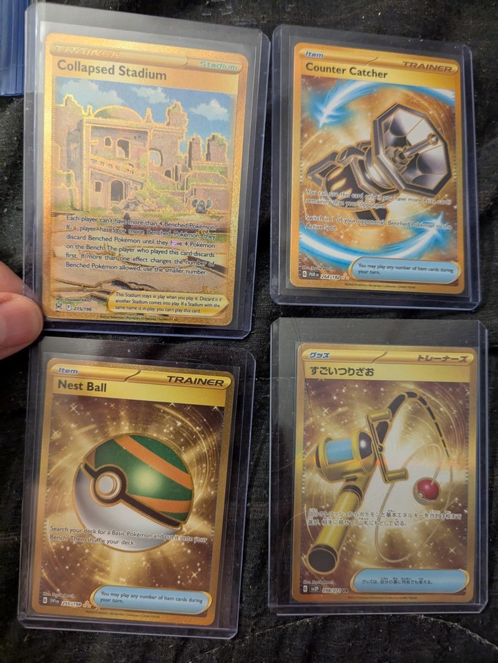 Lot Of 10 Gold Pokemon Cards | eBay